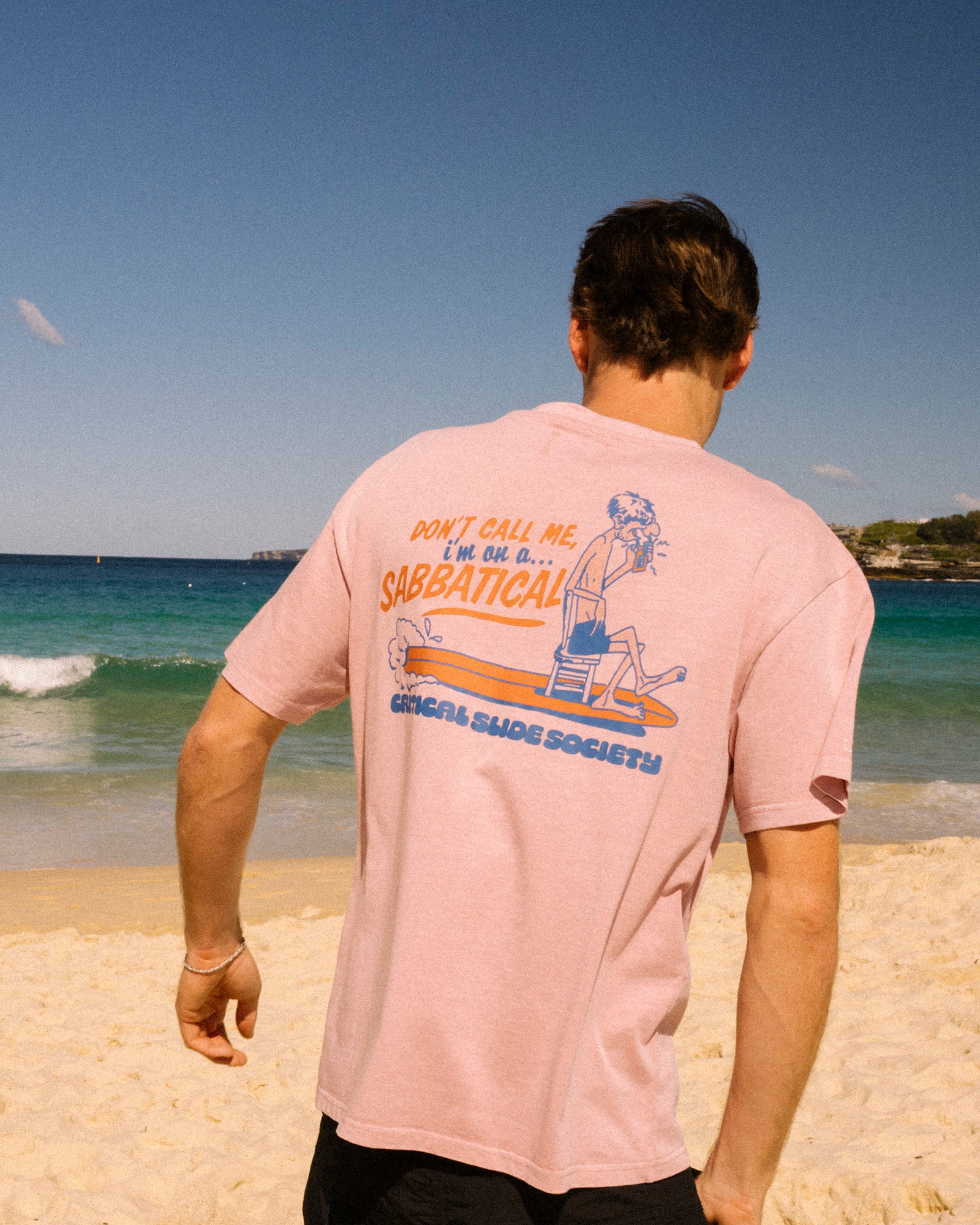 Sabbatical Tee - Dusty Coral – The Critical Slide Society