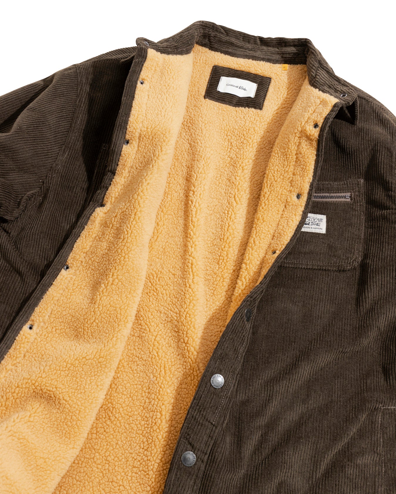 Zipped Cord Overshirt - Phantom – The Critical Slide Society