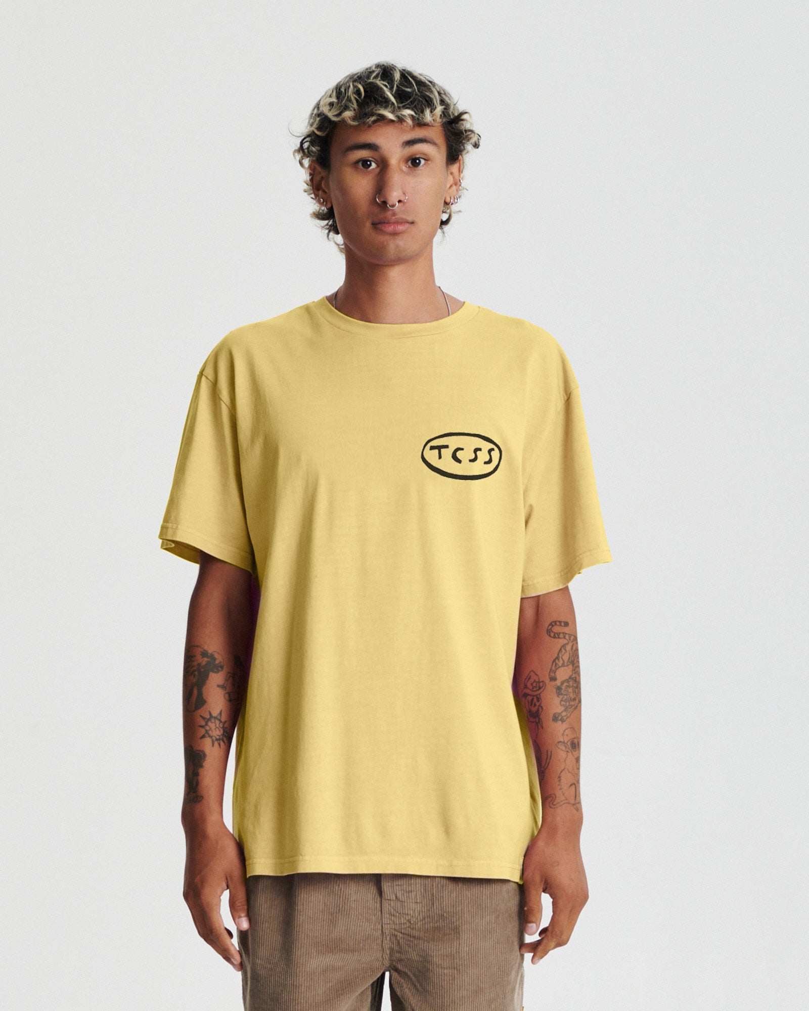 Sharpen Service Tee - Lemon – The Critical Slide Society