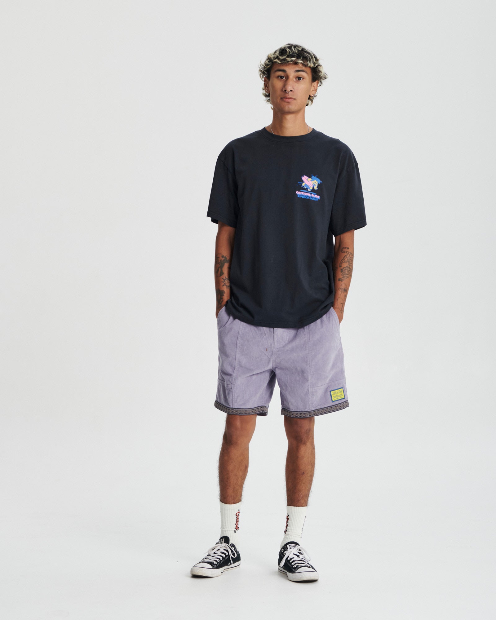 All Day Offset Short - Lavender – The Critical Slide Society